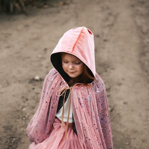 Two Sided Child's Cape "rainbow Stars", Girls Halloween Costume in ...