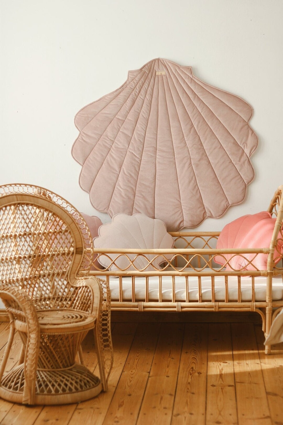 Velvet Shell Mat "powder Pink", Mat for Teepee Tent, Mat for Canopy ...