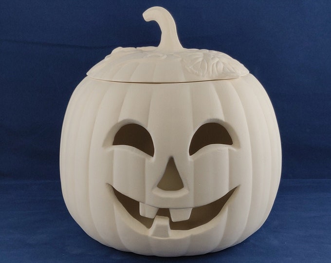 Ceramic Pumpkin, Ceramic Jack-o-lantern, Ready to Paint Pumpkin, U ...
