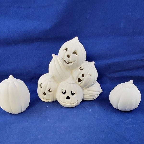 Ceramic Stacked Pumpkins - Etsy