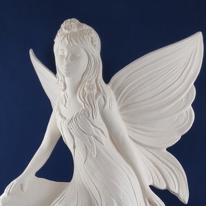 Ceramic Fairy, XL Fairy Figurine, Fairy Statue, Ceramic Fairy Statue ...