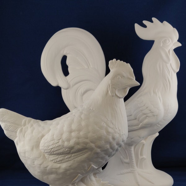 Large Ceramic Rooster - Etsy