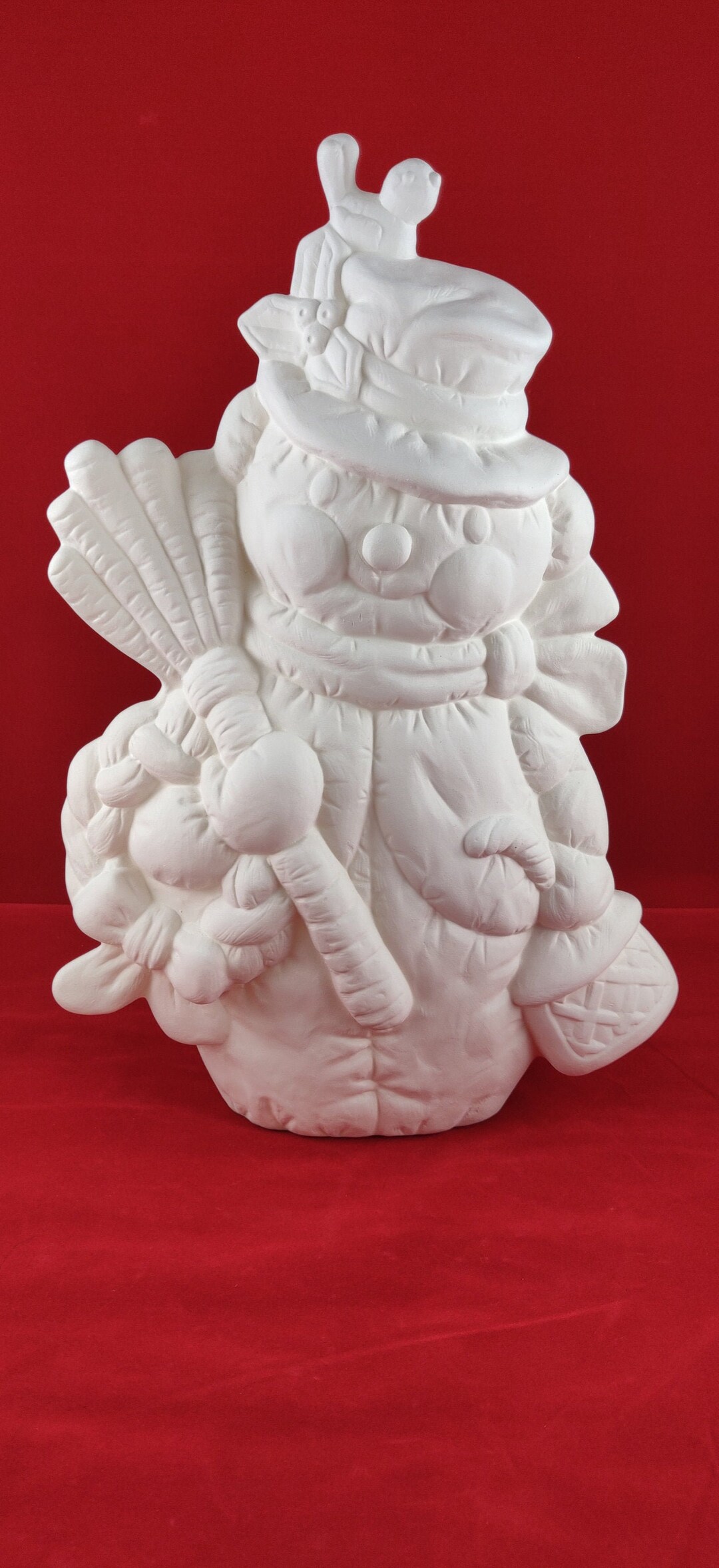 Ceramic Snowman, Christmas Snowman Decoration, Snowman Decor, Ready to ...