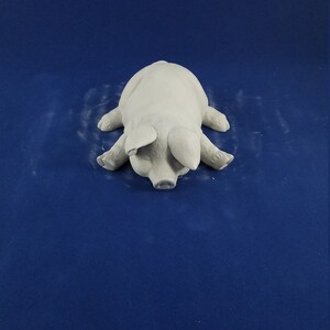 Ceramic Pig Ceramic Pig Lying on Belly Ready to Paint Pig - Etsy