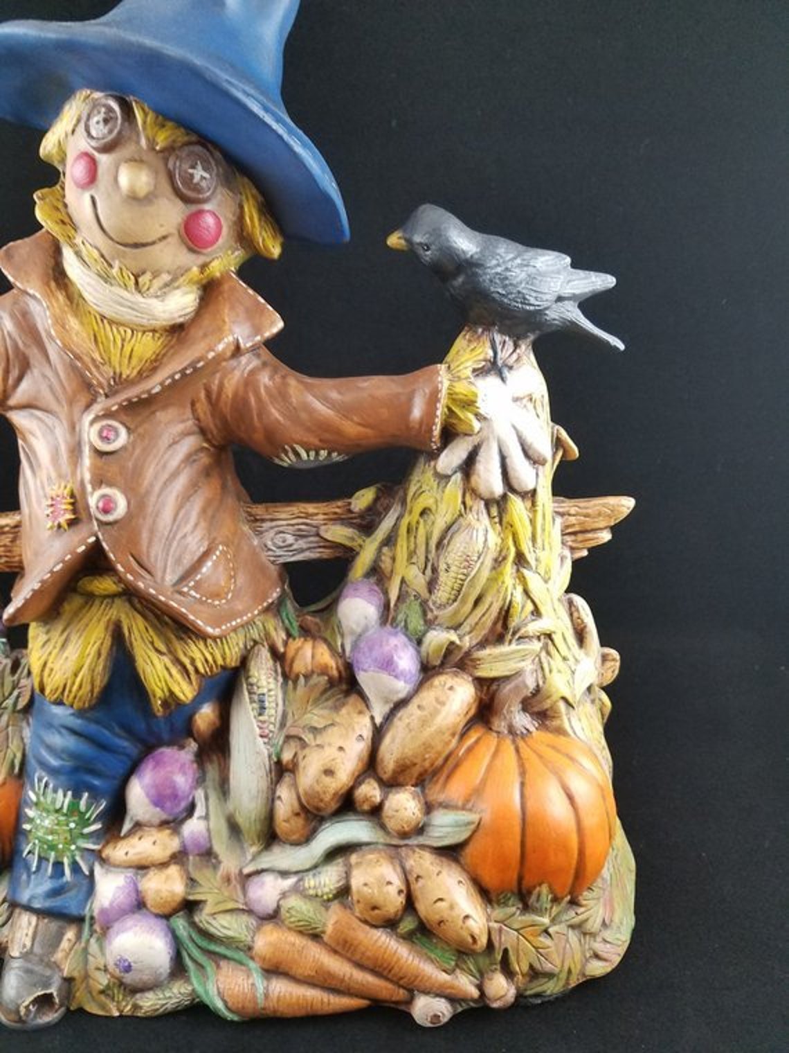 Ceramic Scarecrow Handmade Scarecrow Decoration hand painted | Etsy