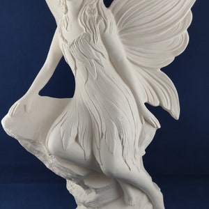 Ceramic Fairy, XL Fairy Figurine, Fairy Statue, Ceramic Fairy Statue ...