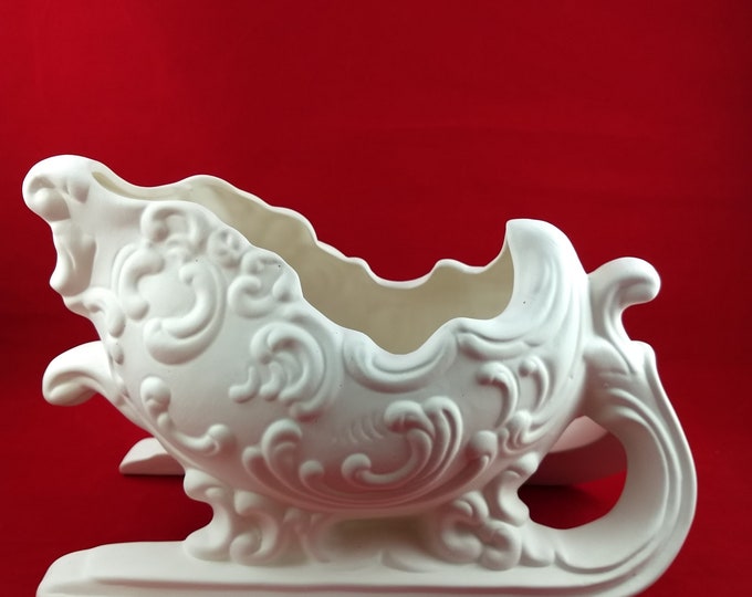 Ceramic Sled Ceramic Sleigh Ready to Paint Sled Ready to - Etsy