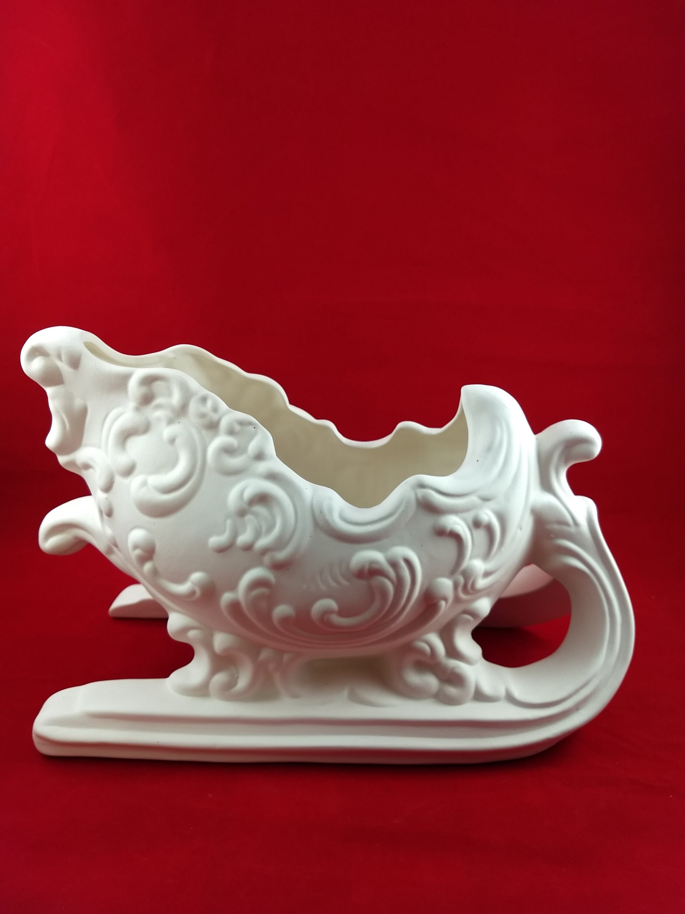 Ceramic Sled Ceramic Sleigh Ready to Paint Sled Ready to | Etsy