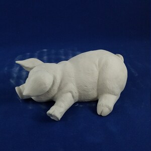 Ceramic Pig Ceramic Pig Lying on Belly Ready to Paint Pig - Etsy