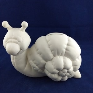 Ceramic Snail Bank, Ready to Paint Snail Bank, Softee Snail, Softy ...