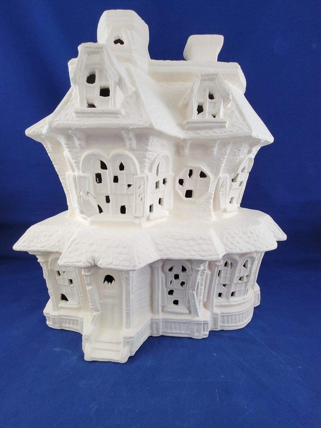 Haunted House Ceramic Haunted House Halloween Decorations - Etsy