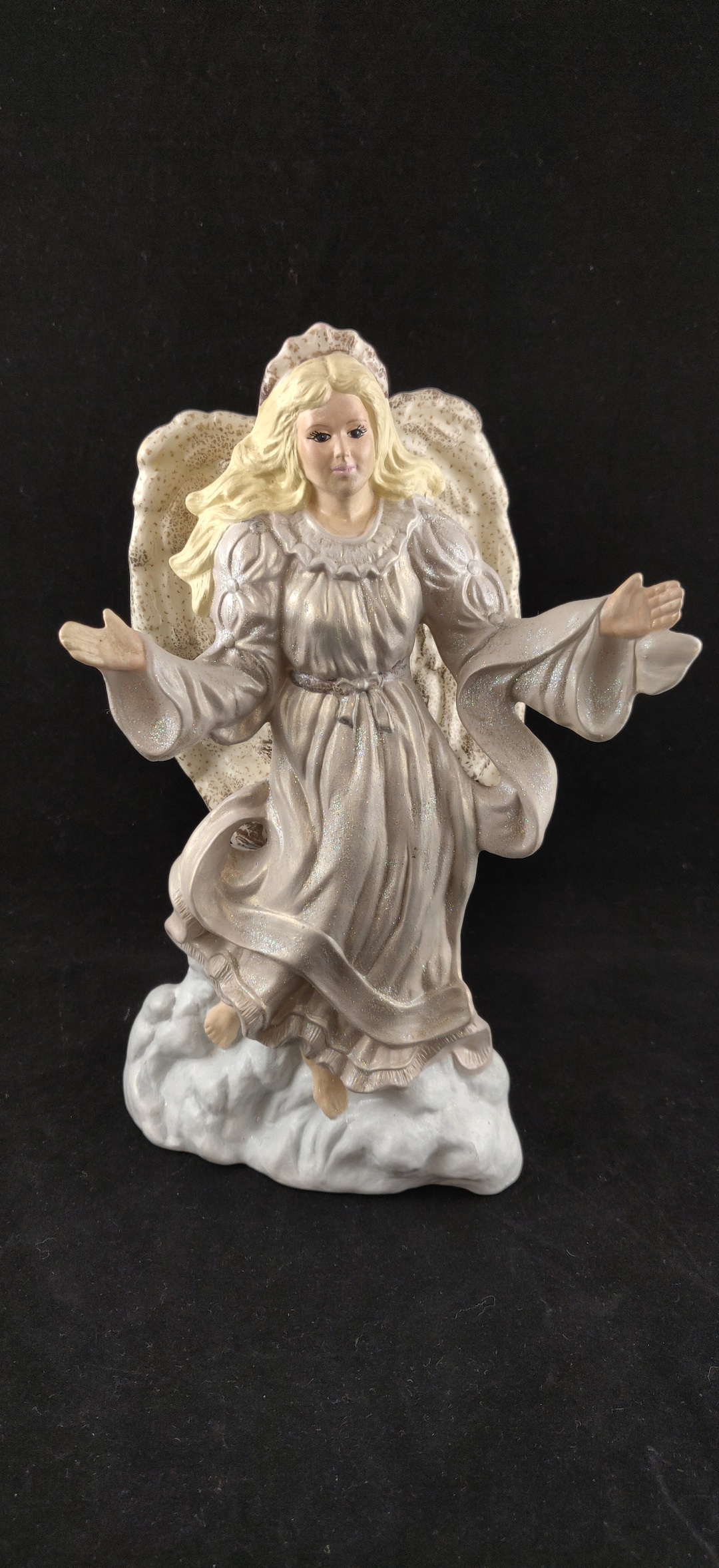 Ceramic Angel, Hand Painted Ceramic Angel, Collectible Angel, Ceramic ...