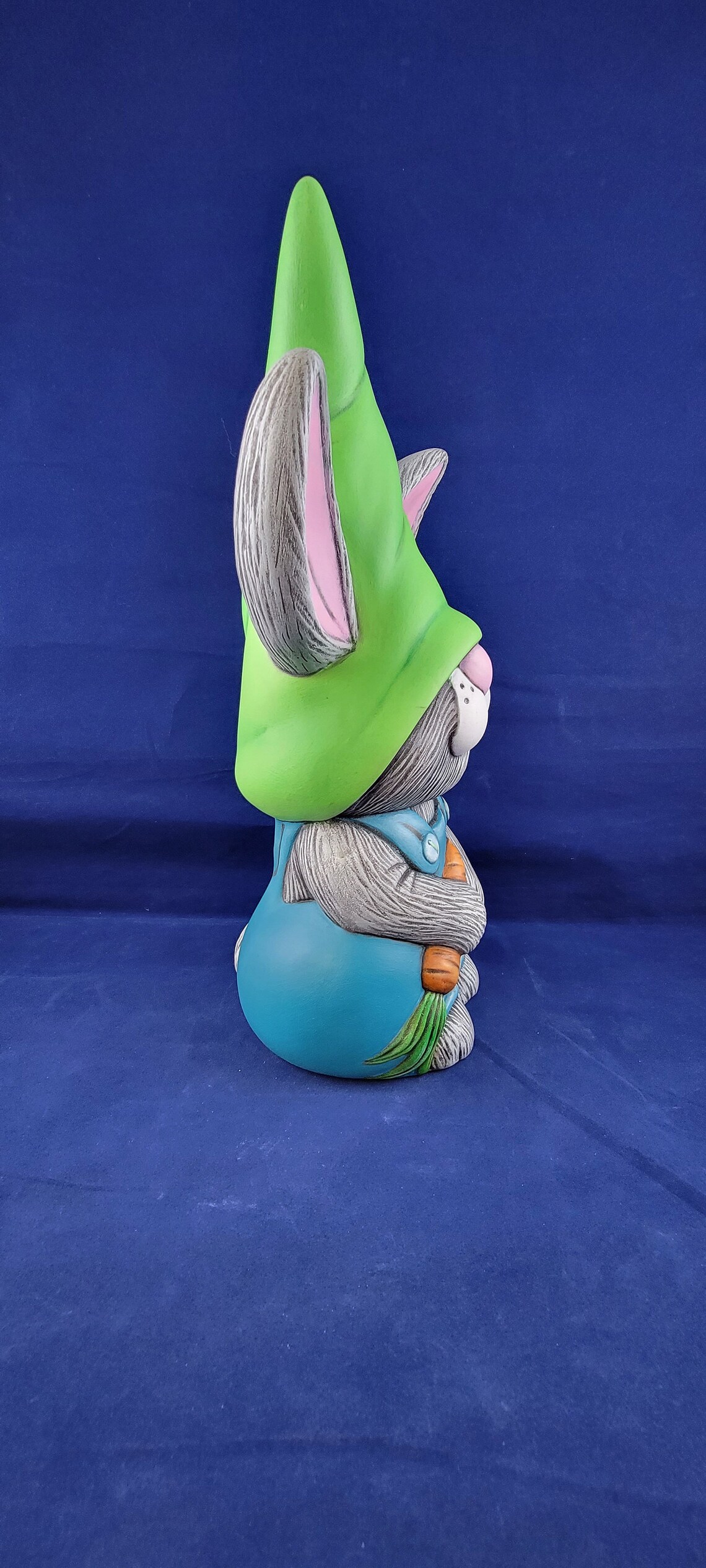 Ceramic Bunny Gnome Ceramic Rabbit Gnome Hand Painted Gnome - Etsy