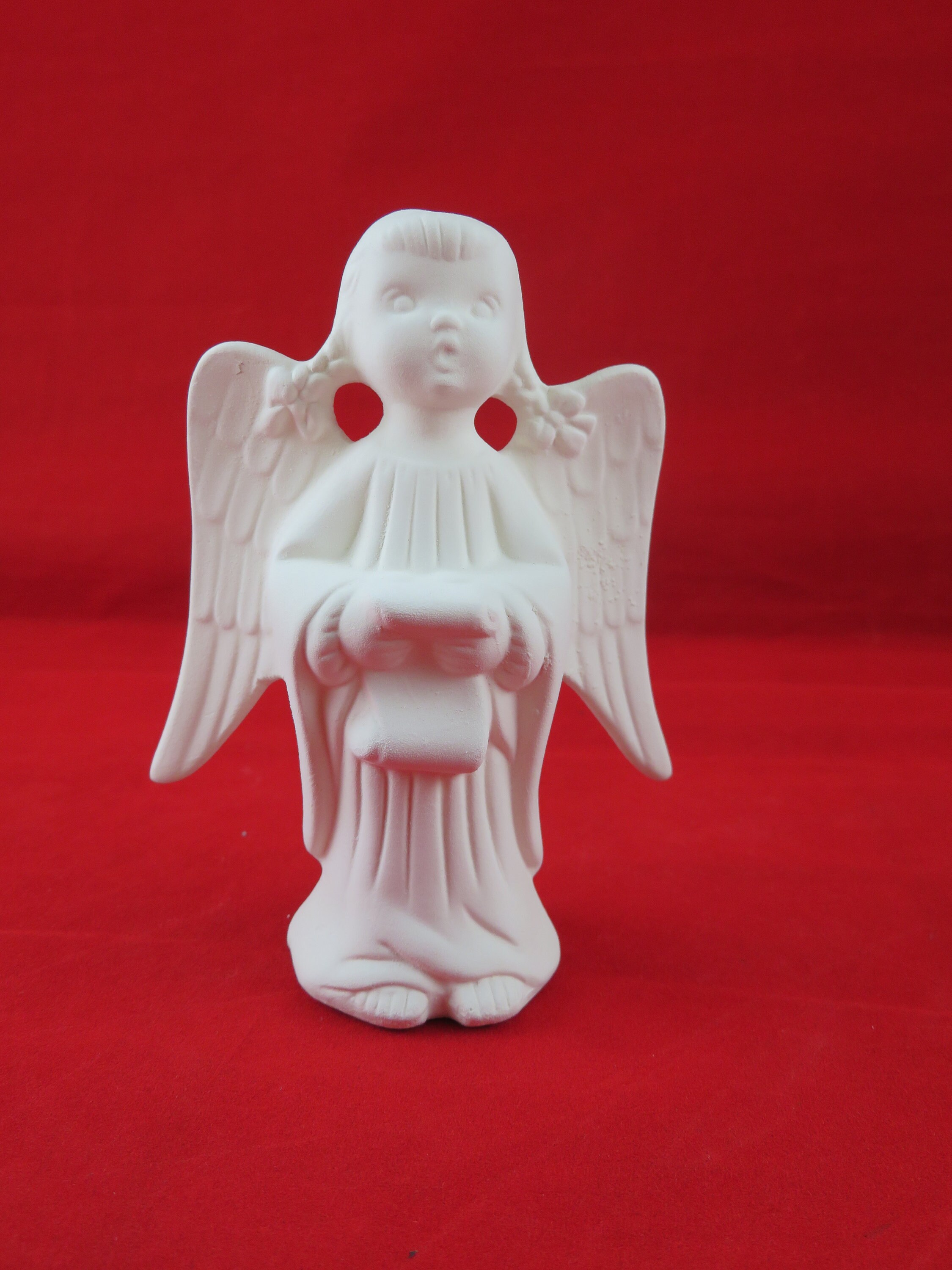 Ceramic Singing Angels Ceramic Boy Angel Ceramic Girl Angel | Etsy