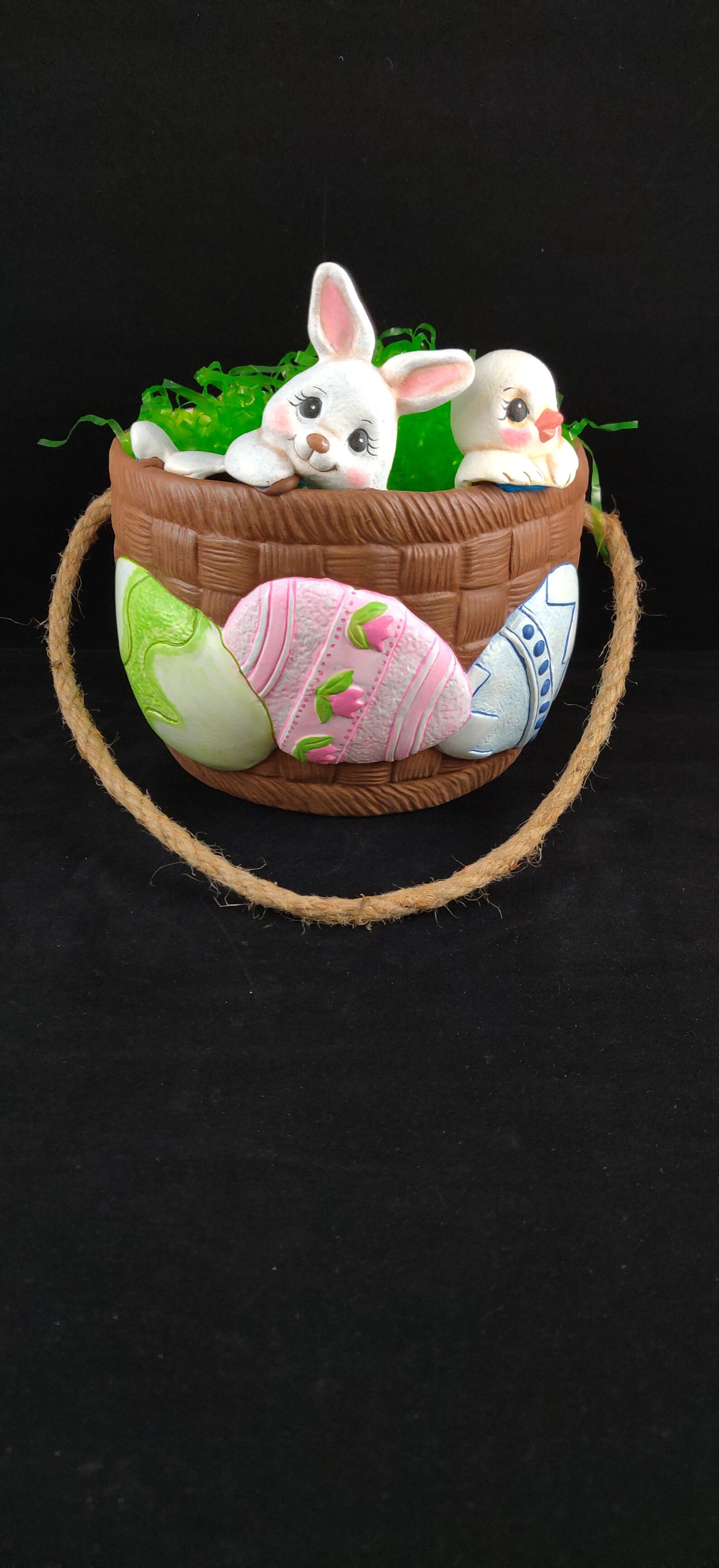 Ceramic Easter Basket Handmade Easter Egg Basket Ceramic - Etsy
