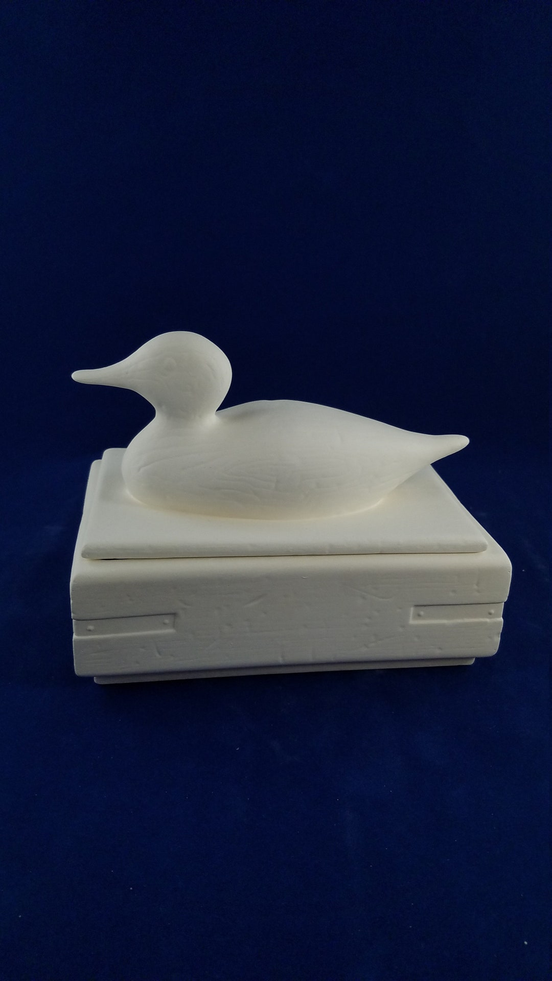 Ceramic Duck Jewelry Box, Ceramic Mallard Duck, Ceramic Trinket Box ...