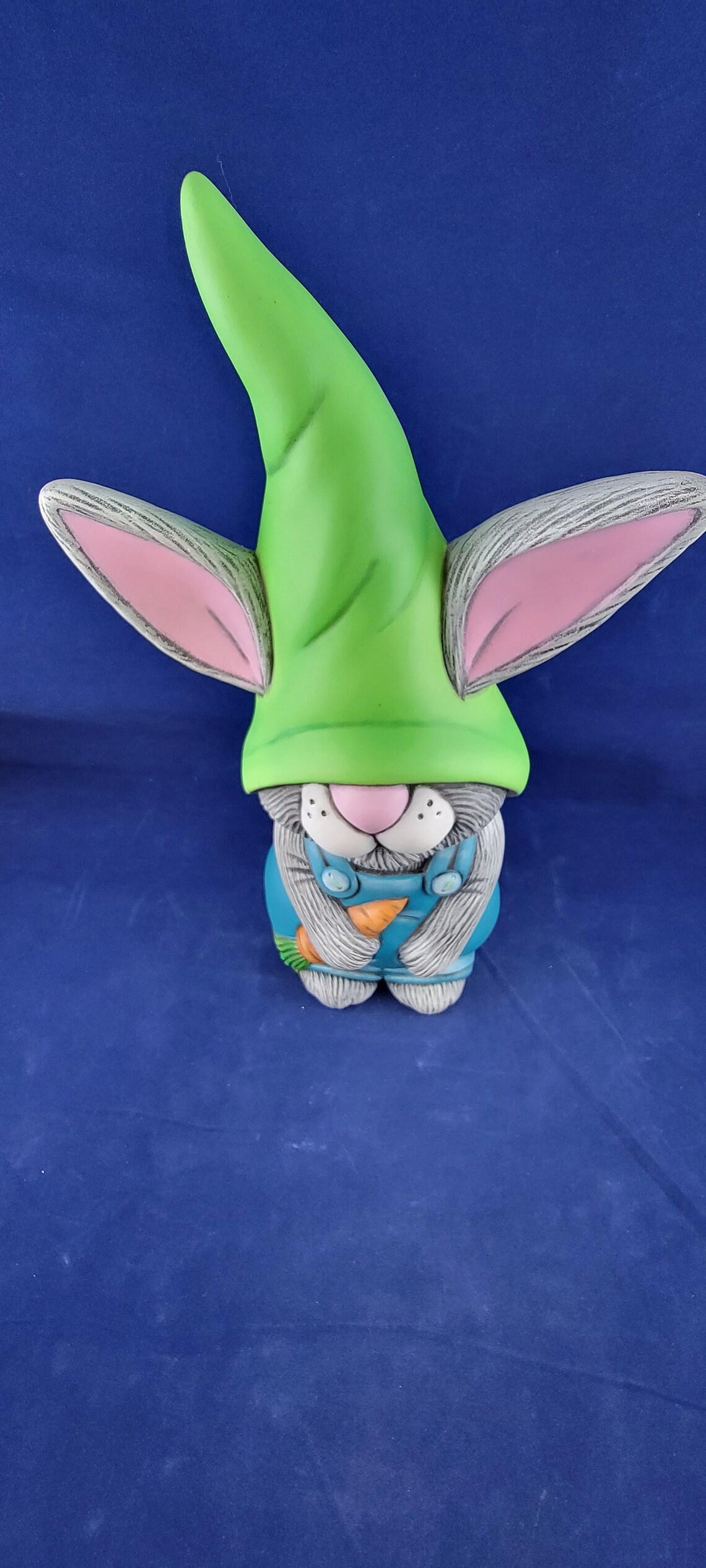 Ceramic Bunny Gnome Ceramic Rabbit Gnome Hand Painted Gnome - Etsy