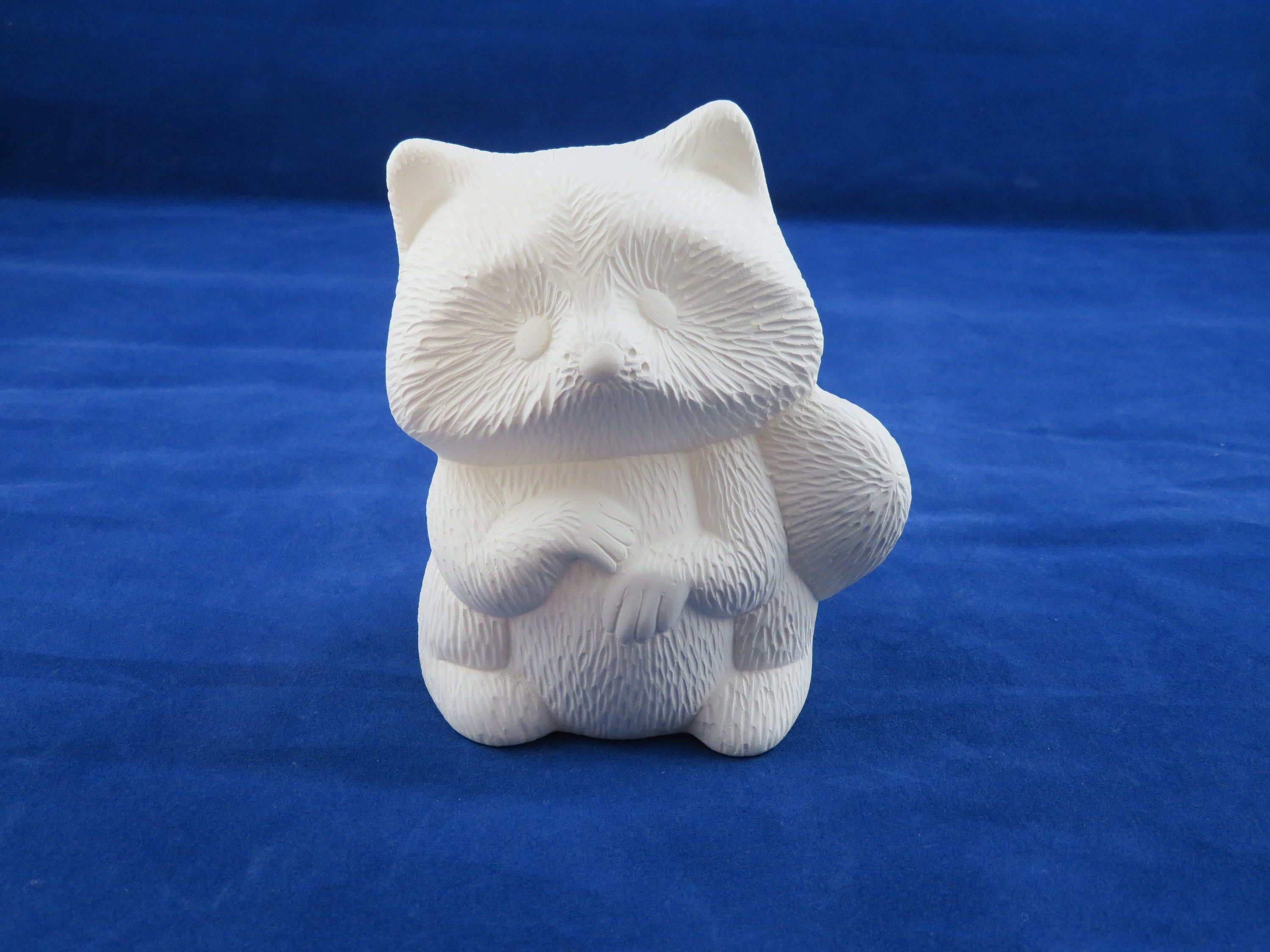 Ceramic Raccoon Ceramic Furry Raccoon Raccoon Figurine - Etsy