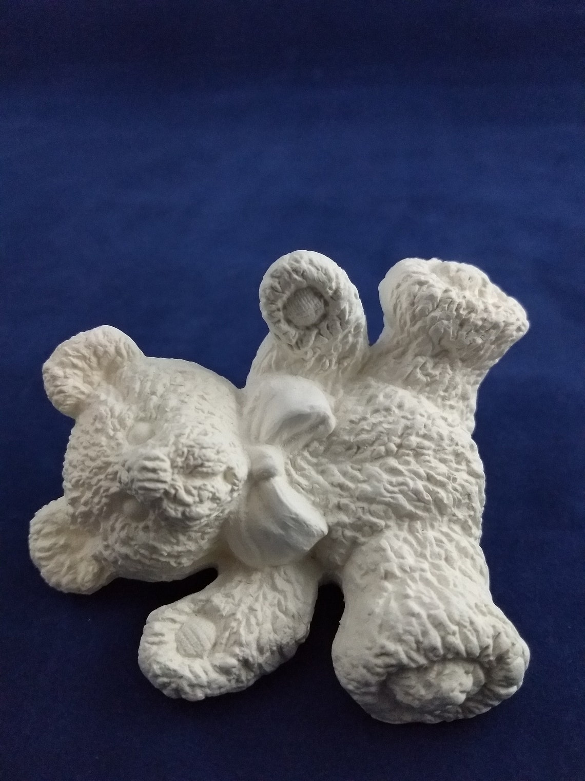 Ceramic Teddy Bear Figurines Ceramic Lifelike Bears set of | Etsy