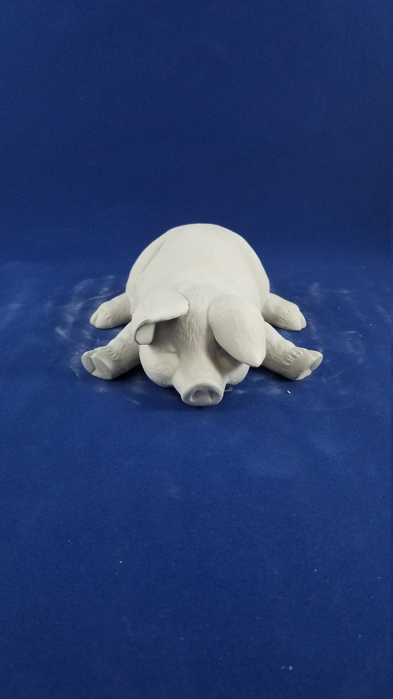 Ceramic Pig Ceramic Pig Lying on Belly Ready to Paint Pig - Etsy
