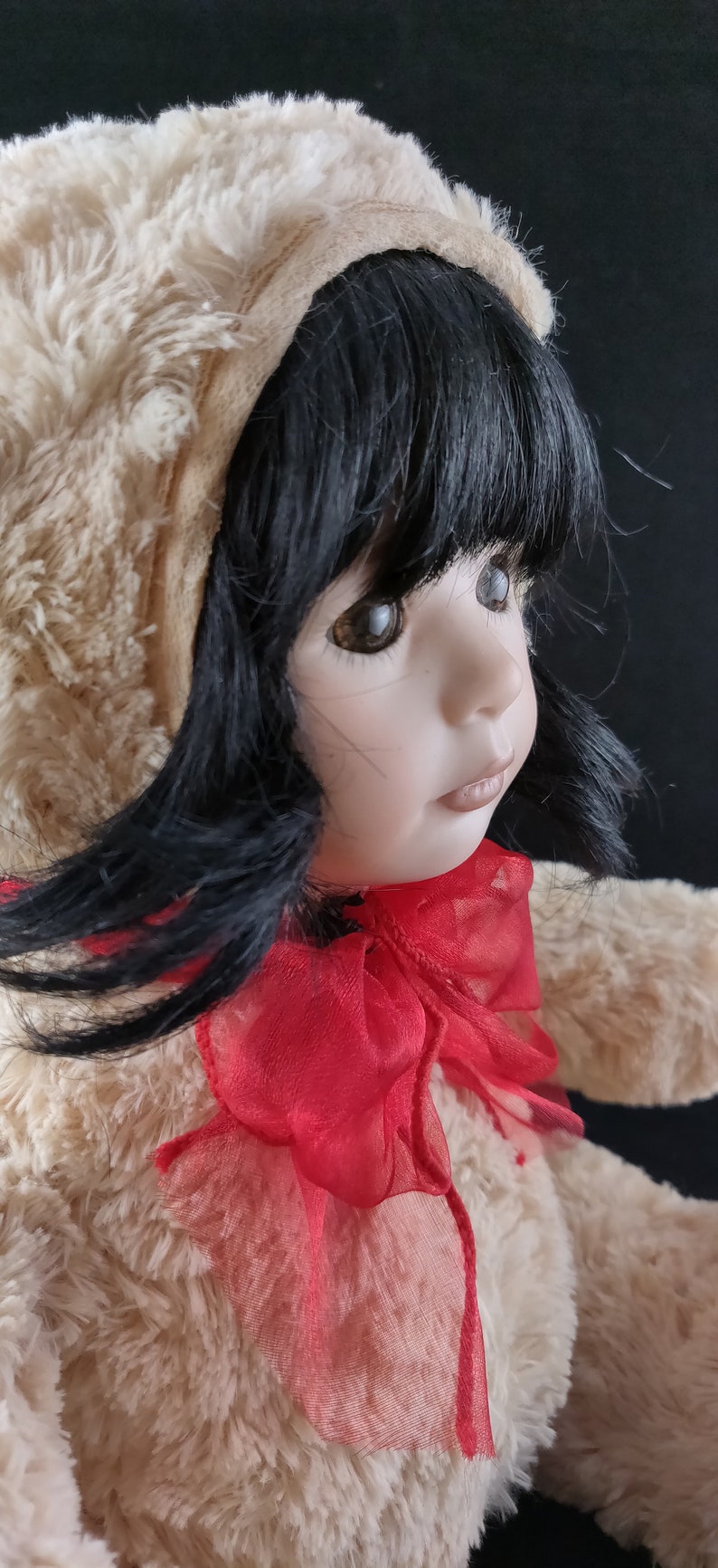 Porcelain Face Teddy Bear Teddy Bear With Face Baby Faced - Etsy