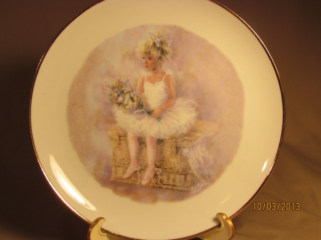 Ceramic Ballerina Plate, Ceramic Ballet Plate, Ceramic Princess Plate ...