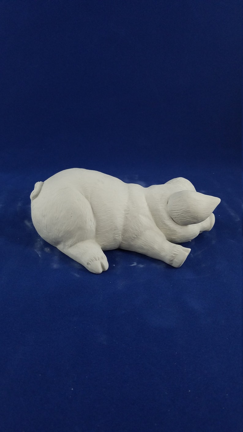 Ceramic Pig Ceramic Pig Lying on Belly Ready to Paint Pig - Etsy