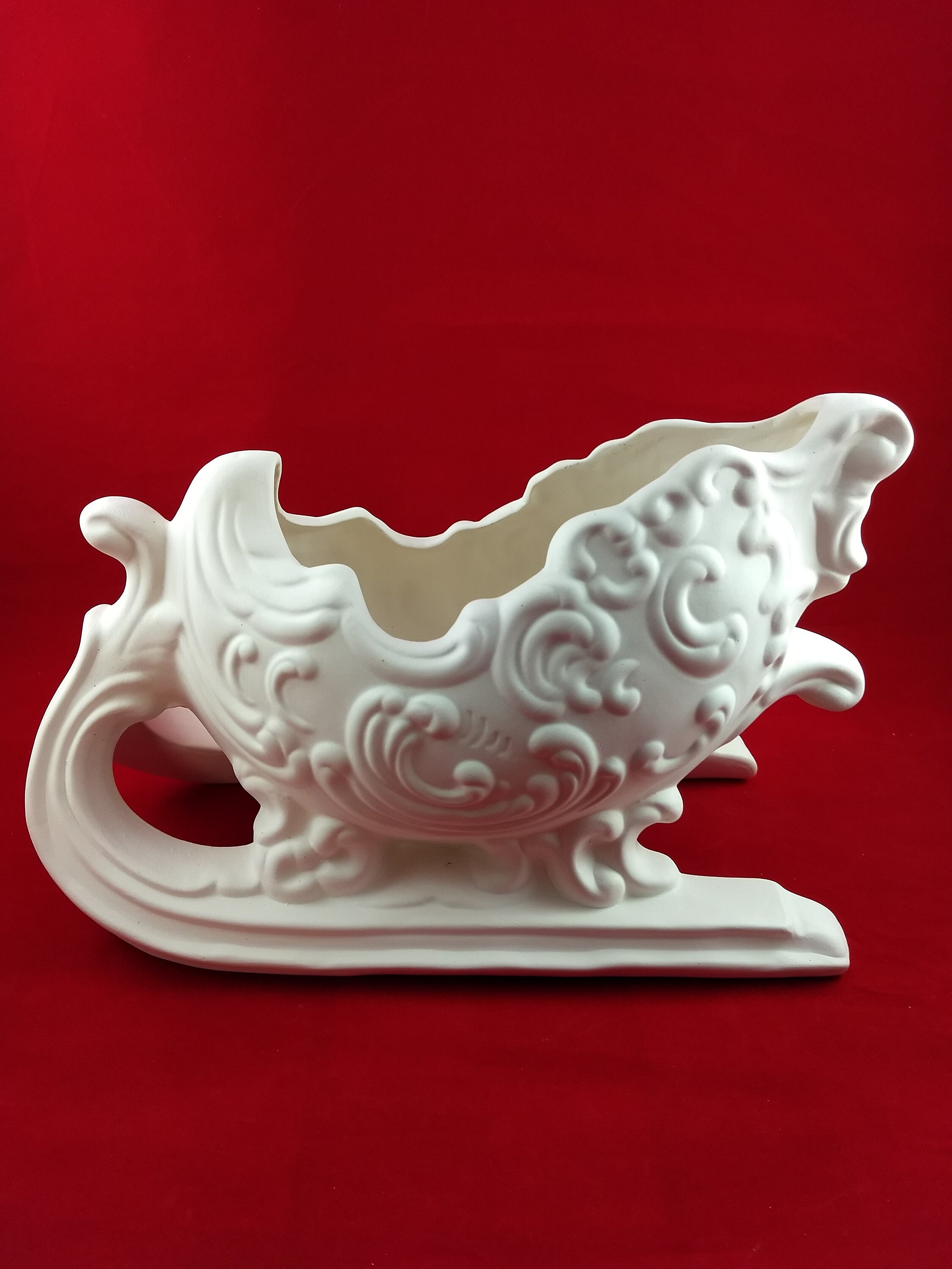 Ceramic Sled Ceramic Sleigh Ready to Paint Sled Ready to | Etsy