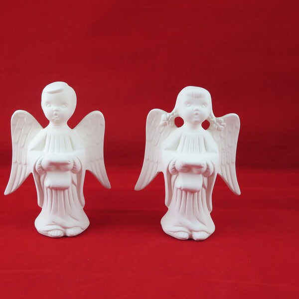 Ceramic Singing Angels - Etsy