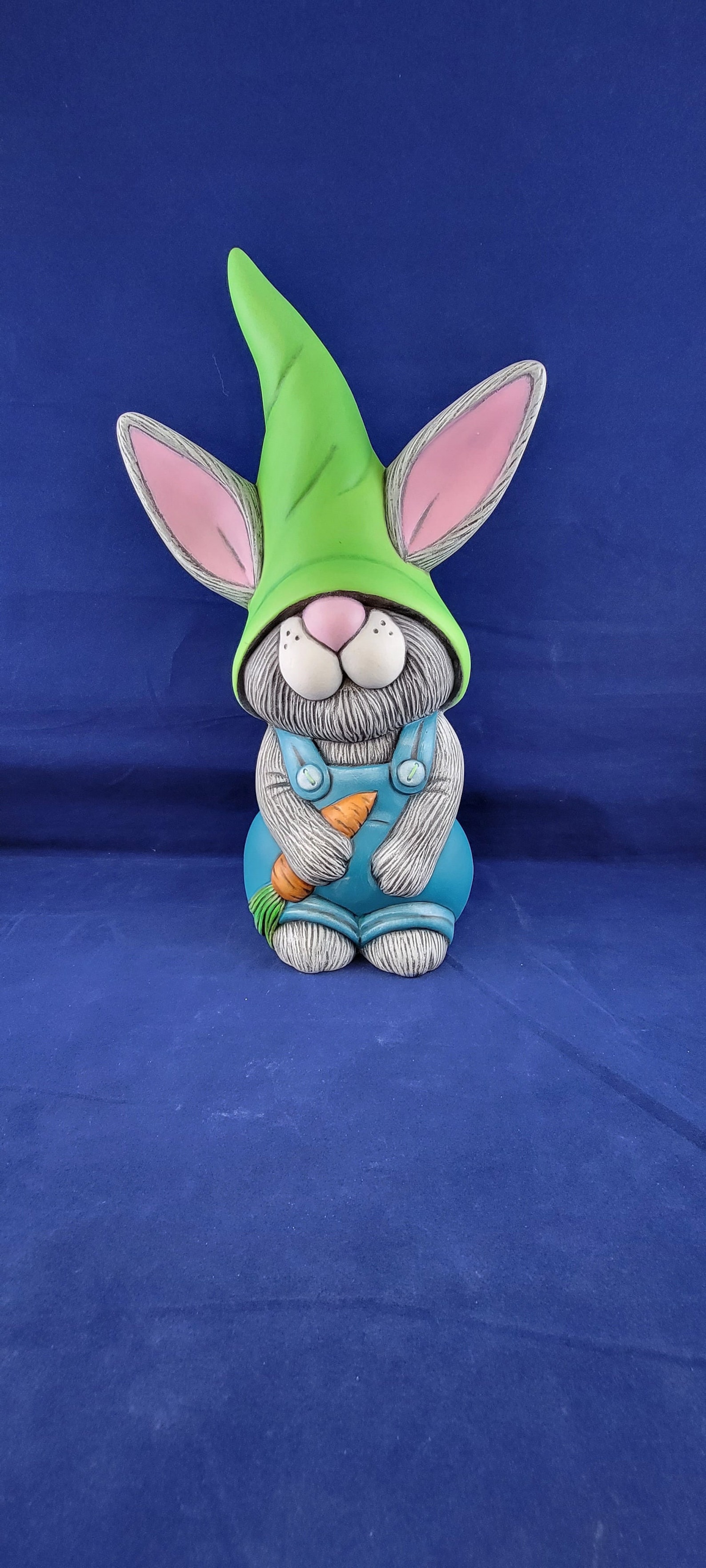 Ceramic Bunny Gnome Ceramic Rabbit Gnome Hand Painted Gnome - Etsy