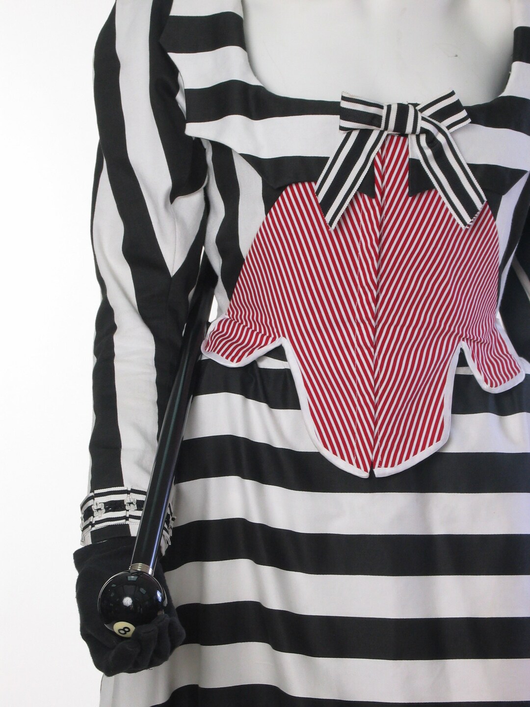 SAMPLE - Black and White Striped 1790s Style Ensemble - Etsy