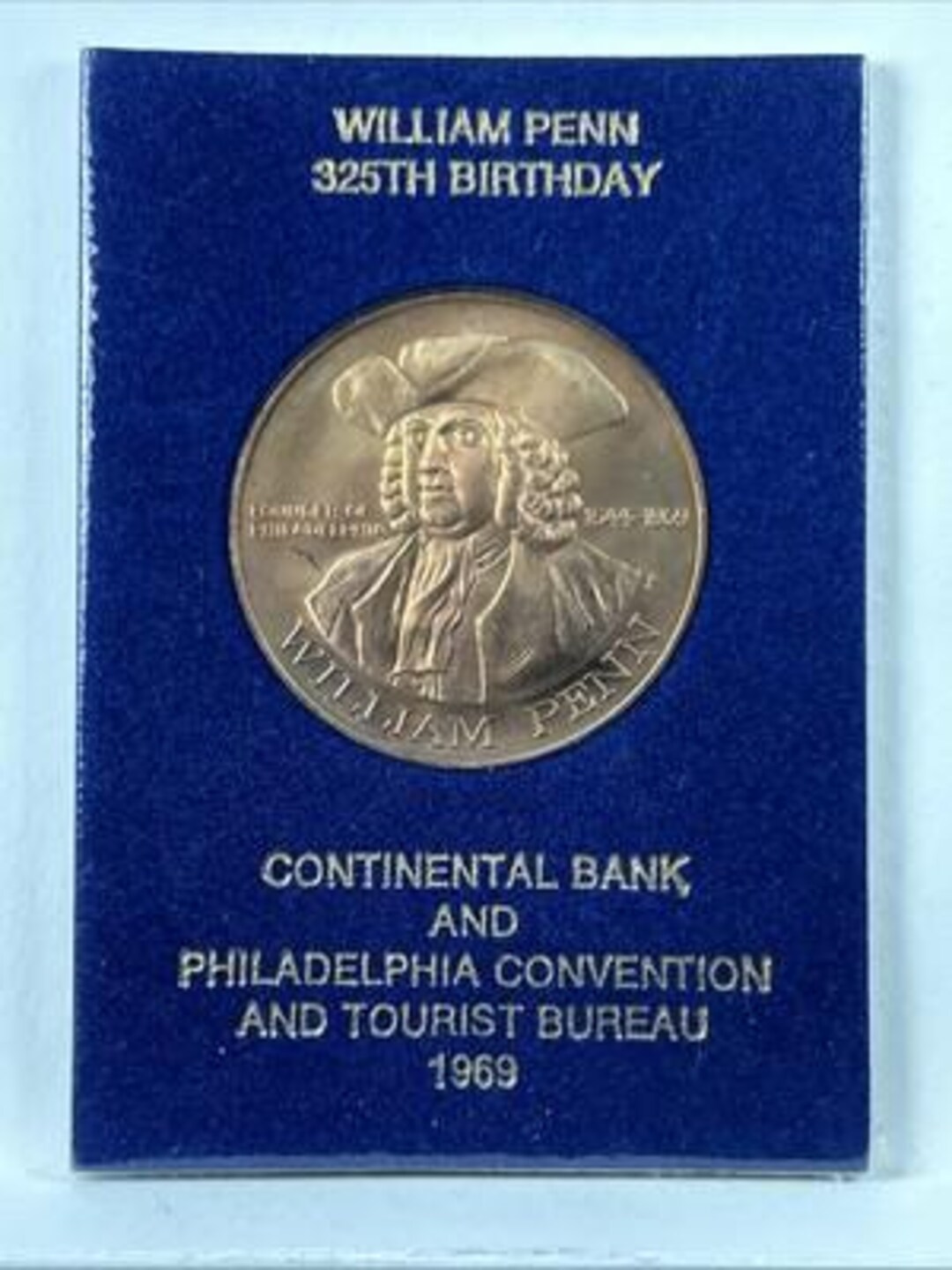 1882 Pennsylvania Bi-centennial Coin Medal Token William Penn US Mint ...