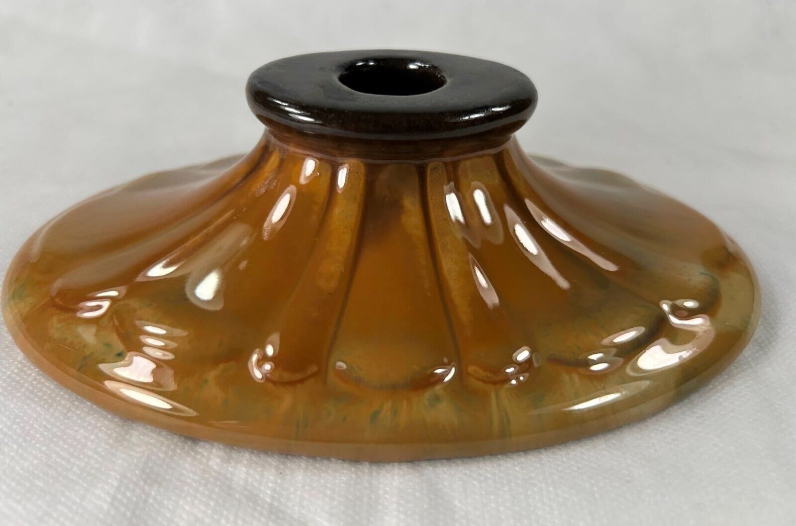 Fulper Art Pottery CAT'S EYE FLAMBE Candle Holders Signed - Etsy
