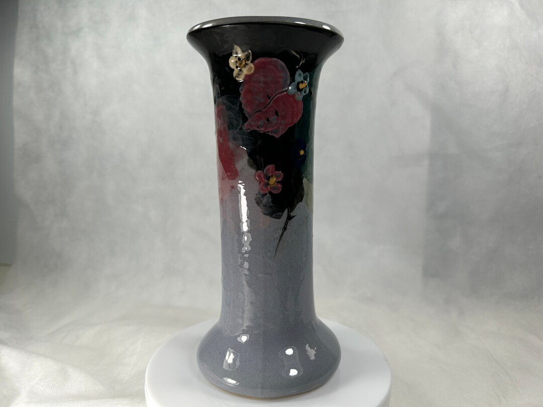 Weller Eocean 1898-1918 Art Pottery Artist Slip-painted POPPY Flared ...