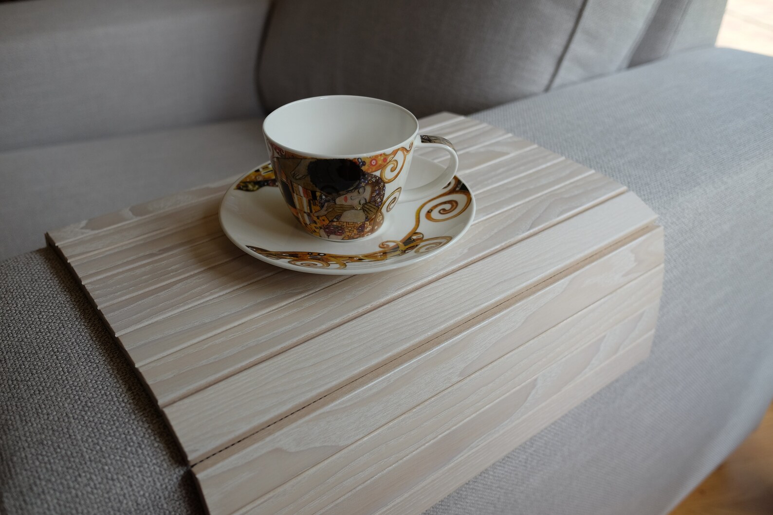Sofa Tray Table WHITE / Tray Table / Wooden Coffee Table / Lap Desk ...
