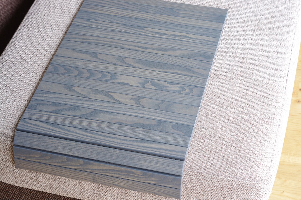 Sofa Tray Table GREY / Armrest Tray / Sofa Arm Tray / Unique Gift Idea ...