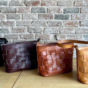 Leather Small Handbag/purse Available in 4 Colors. Hand Braided, With ...