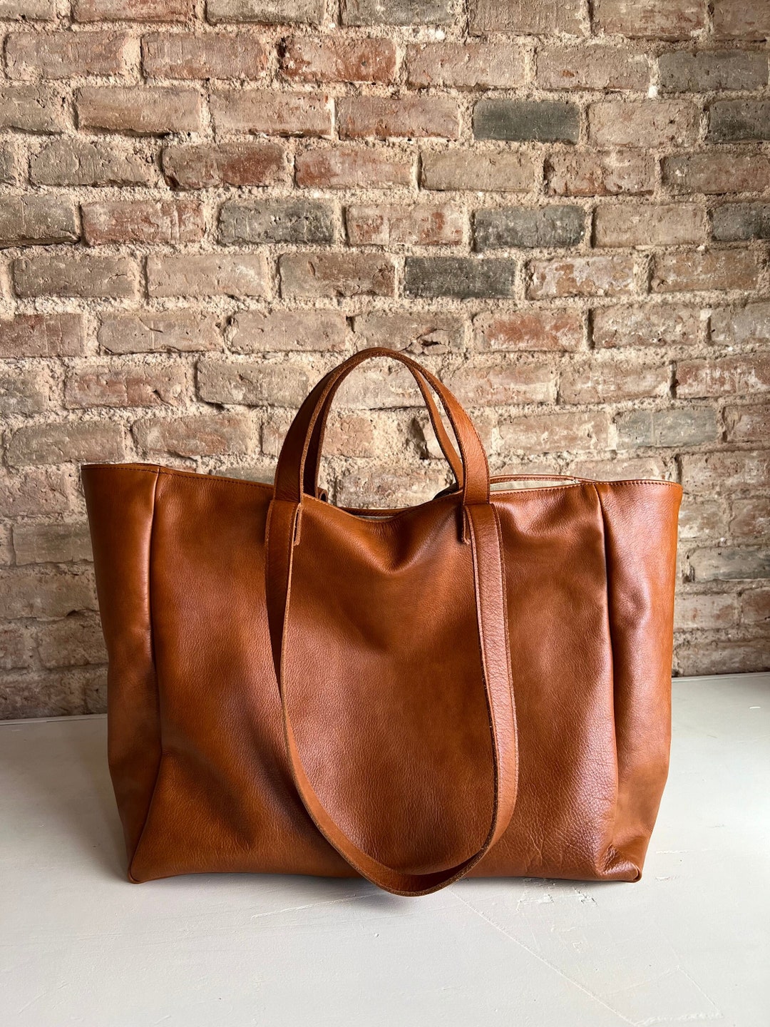 Oversized Soft Leather Bag. Roma Bag. Tote. Shopper. Weekender. - Etsy