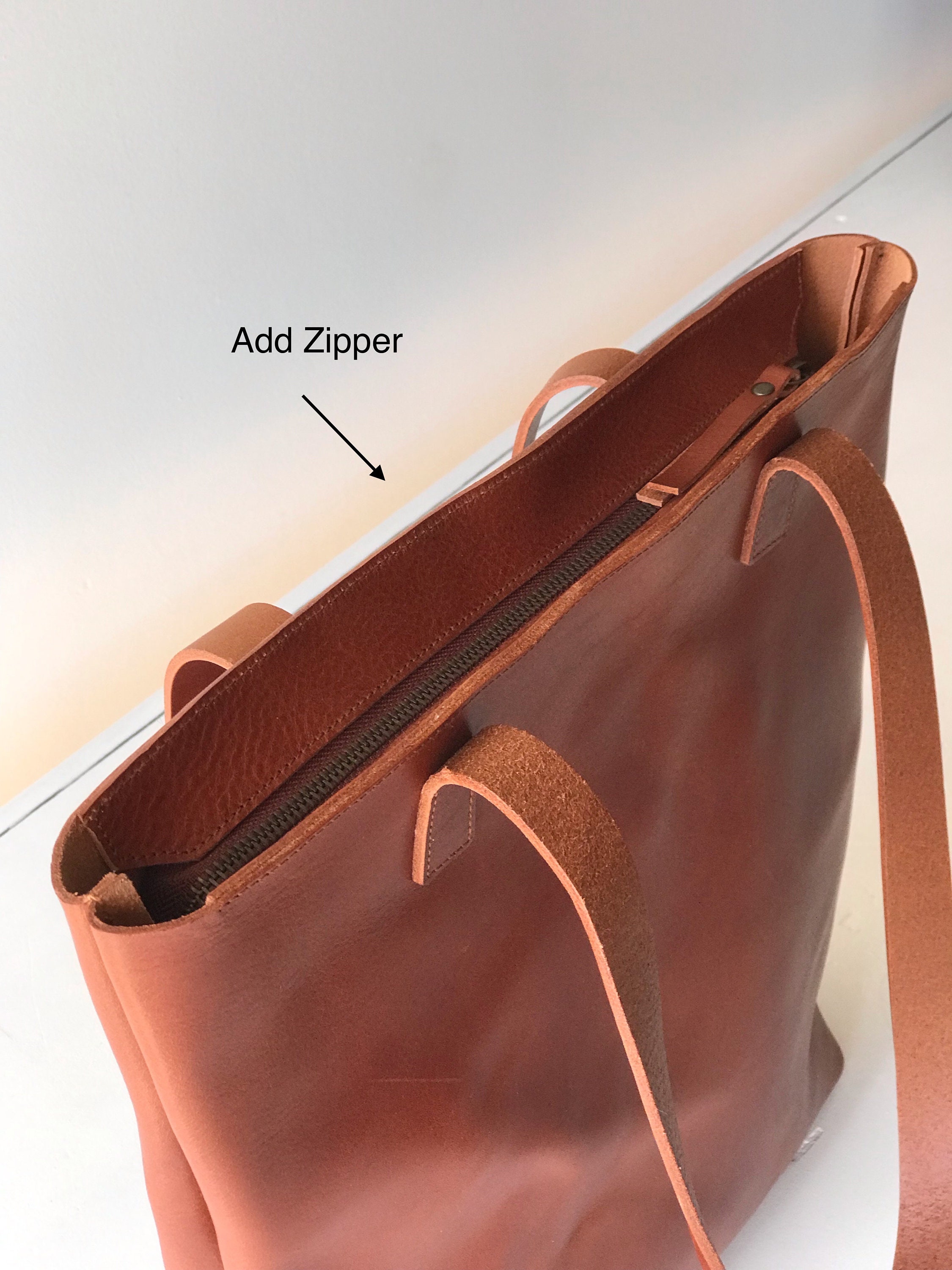 Tote Leather bag. "Illa Roja" leather Bag. Full Grain Vegetable tanned ...