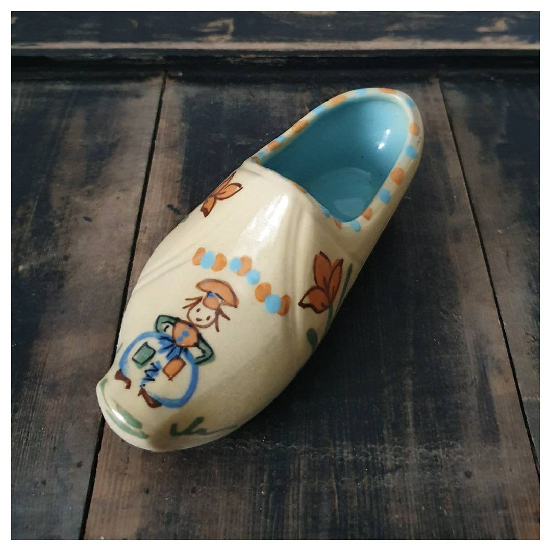 Vintage Hartrox Pottery Clog Hand Painted Dutch Boy & - Etsy