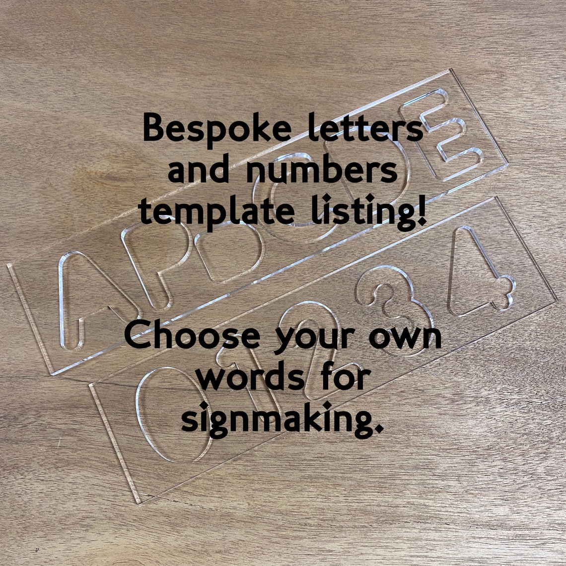 Bespoke Word Router Template: 5mm Clear Acrylic Sign Making Jig - Etsy UK