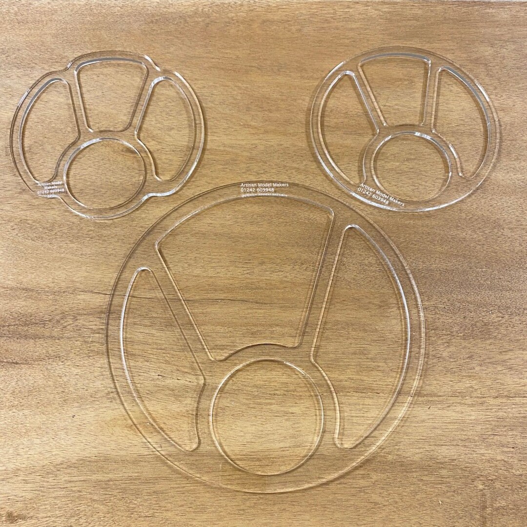 Round Serving Tray Router Templates, Clear Acrylic Router Template for ...