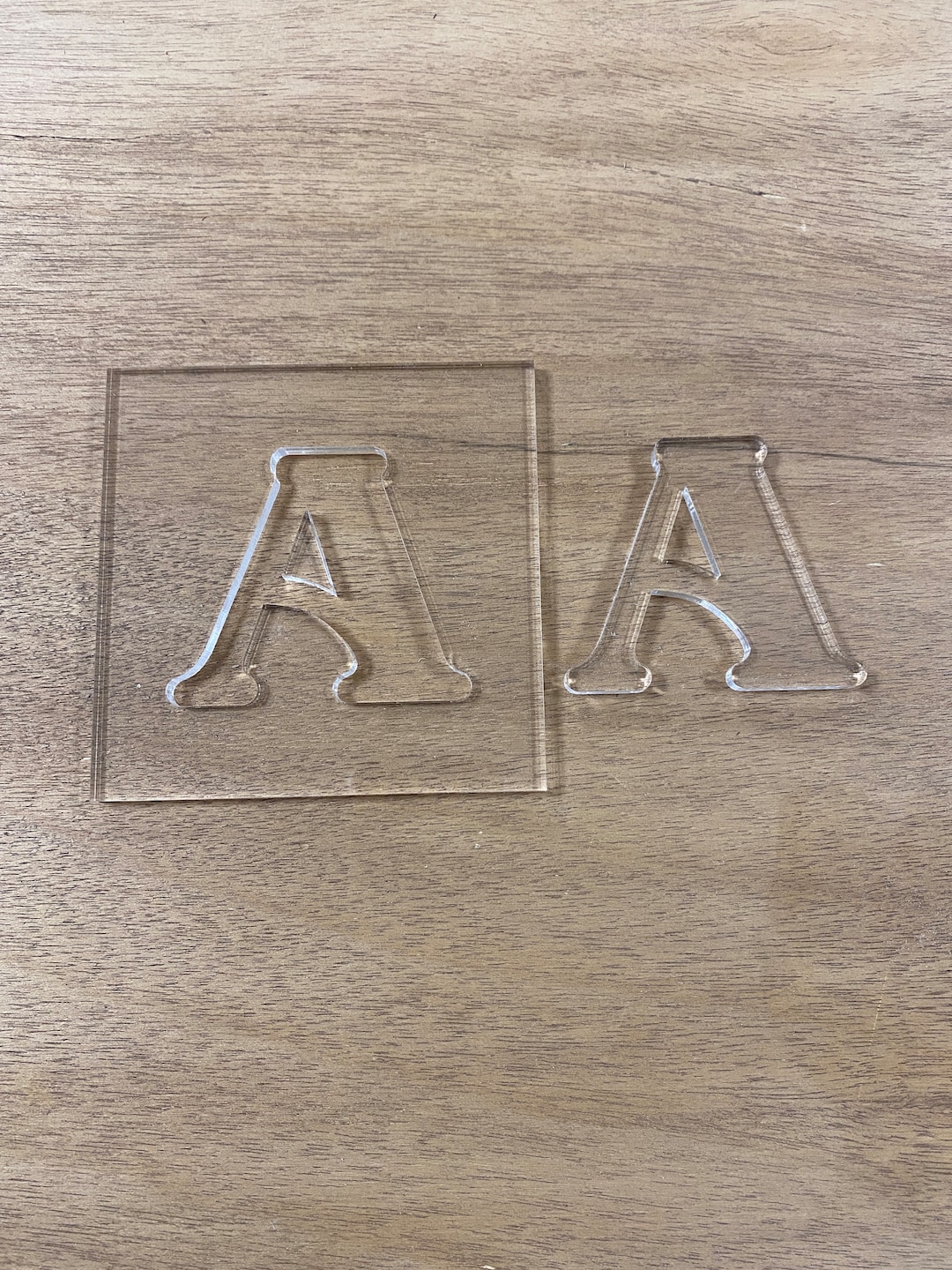Small Letter Router Template, Individual Letters 65mm Tall. 5mm Clear ...