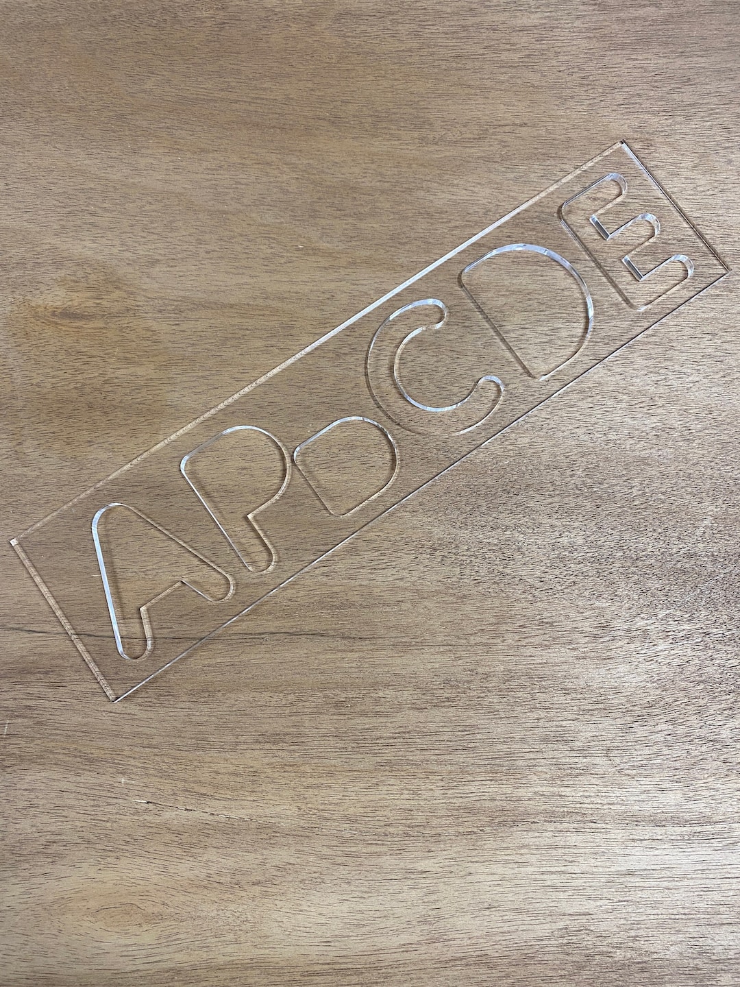 Acrylic Alphabet Router Template Set: Woodworking Inlay Jig (68mm ...