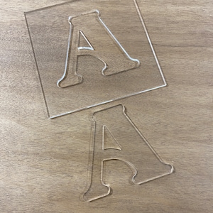 Acrylic Letter Router Template: 125mm Woodworking Jig - Etsy UK