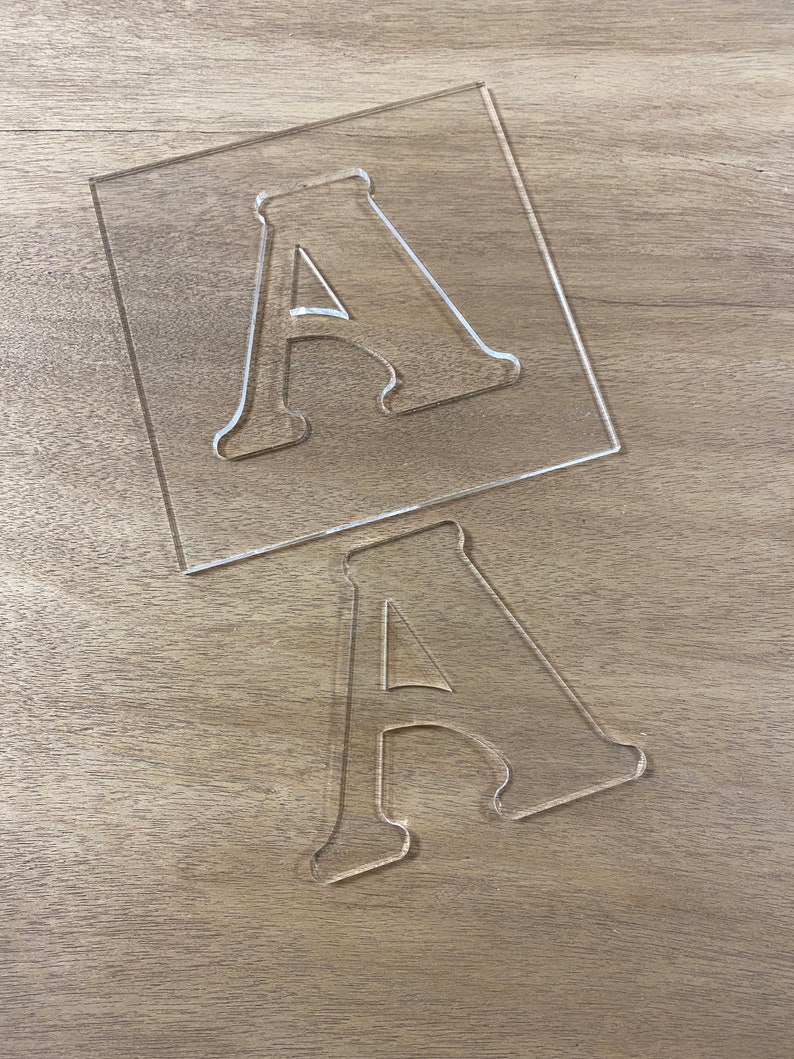 Acrylic Letter Router Template: 125mm Woodworking Jig - Etsy UK