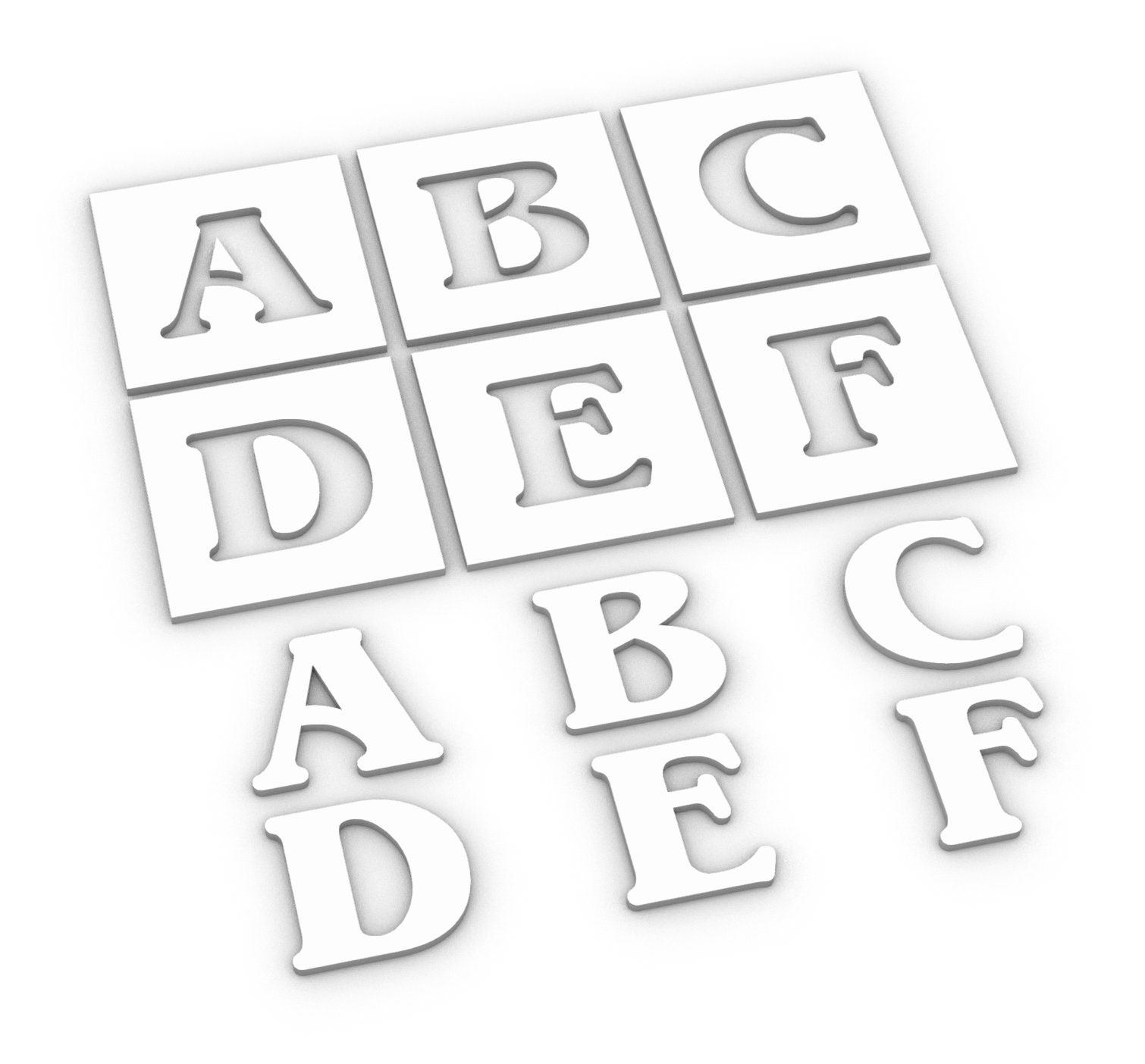 Acrylic Letter Router Template: 125mm Woodworking Jig - Etsy UK