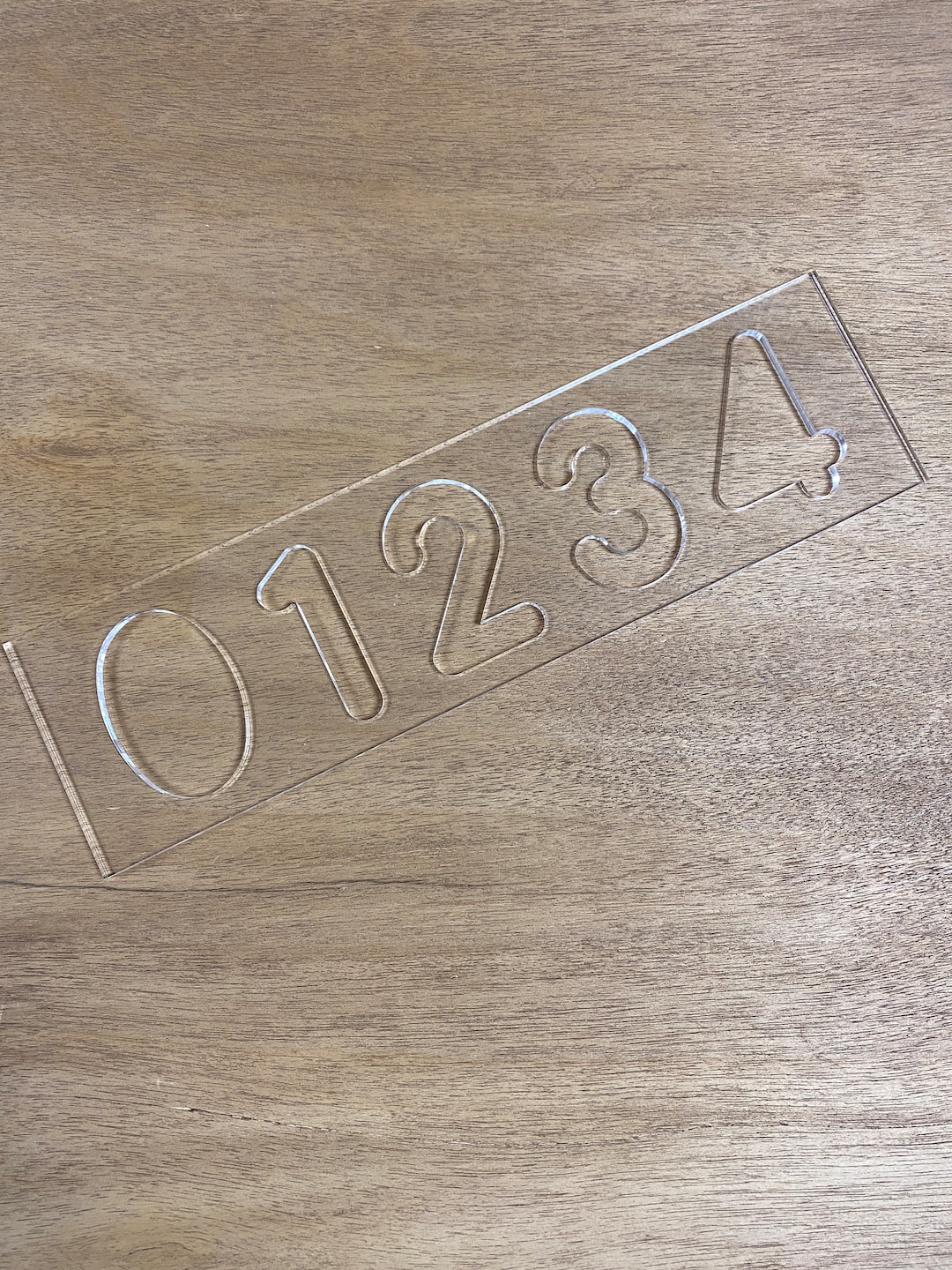 Number Set Router Template, Letters 0-9. 5mm Clear Acrylic Router Jig ...