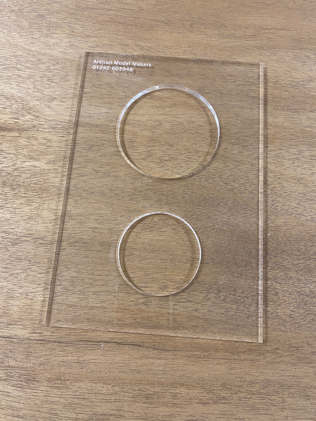 Bespoke Acrylic Router Template: Custom Size Holes, Woodworking Jig - Etsy