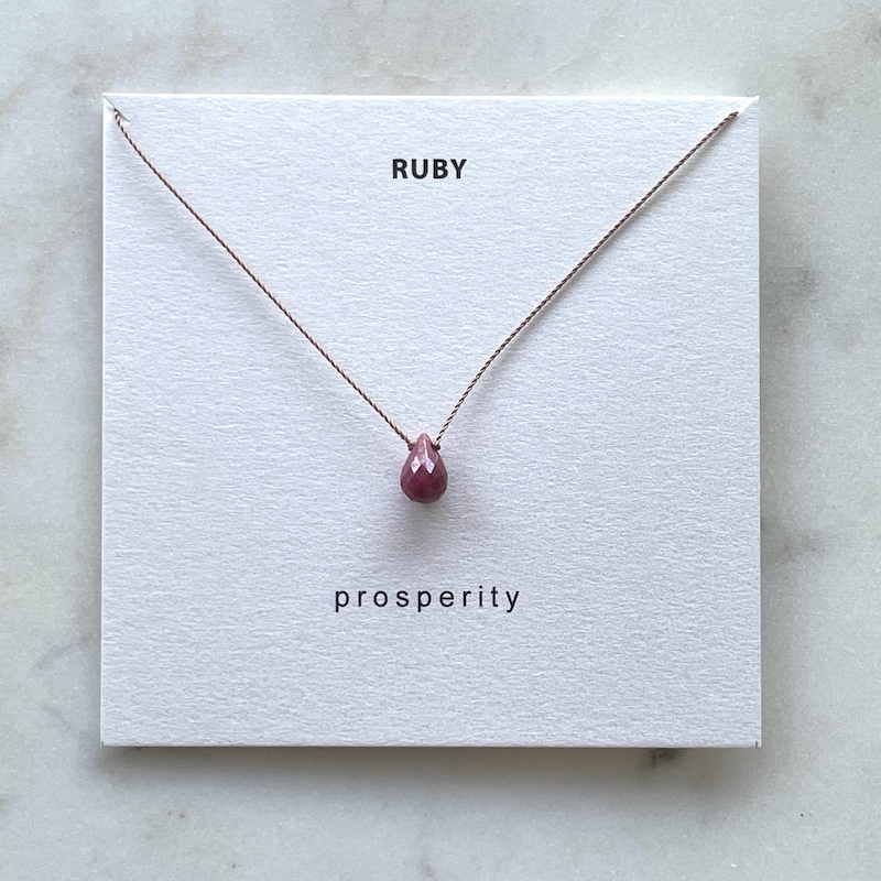 Real Ruby Necklace - Etsy